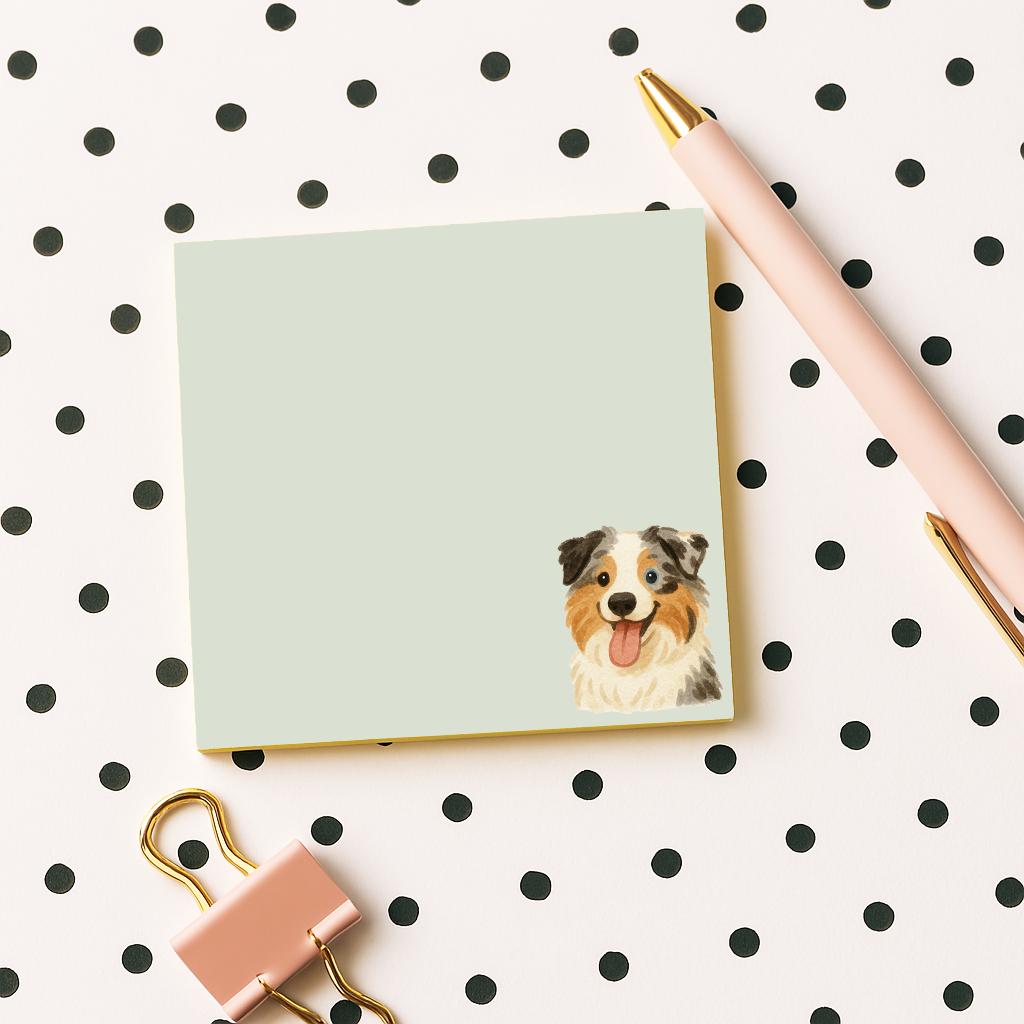 Personalized Dog Sticky Notes | Sticky Notes with Dog Portrait ...